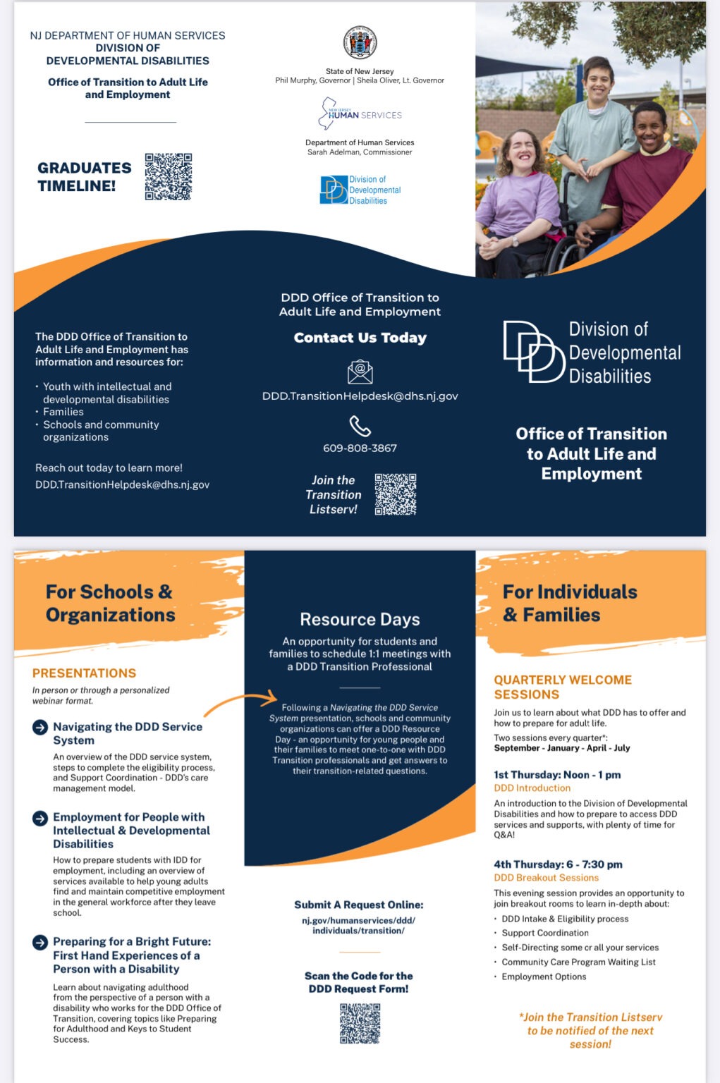 Division of Developmental Disabilities Transition to Adult Life Webinar